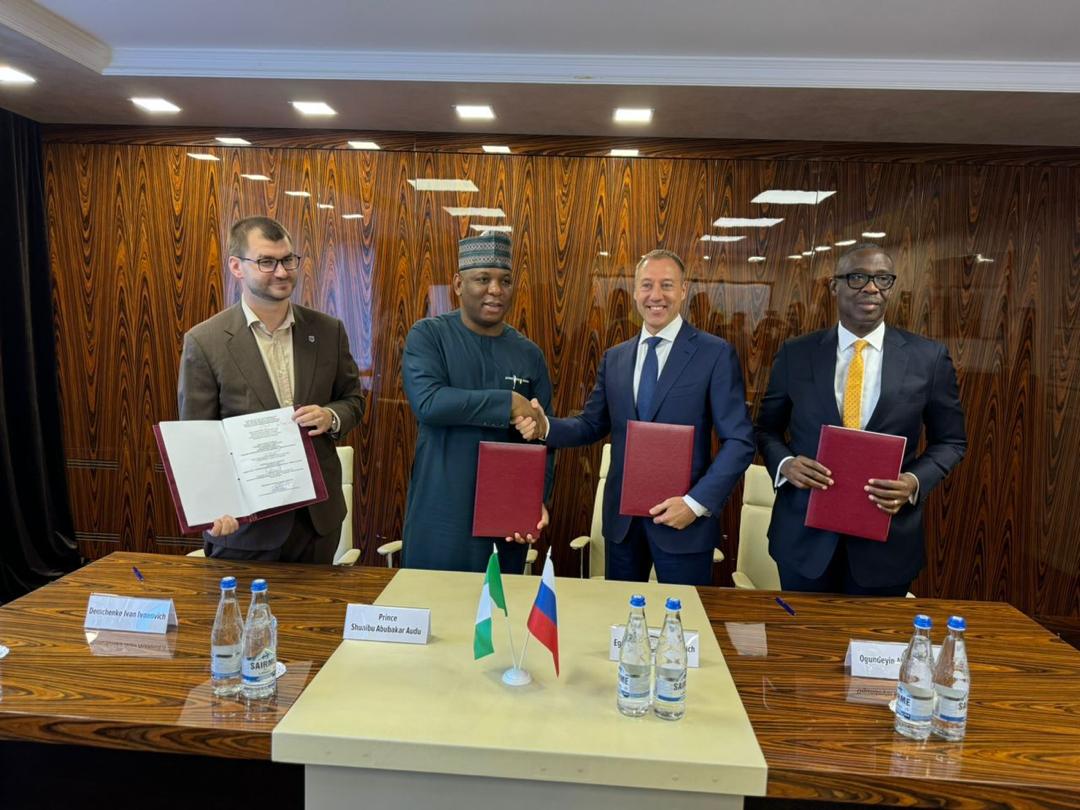 MINISTER, STEEL DEVELOPMENT, PRINCE SHUAIBU AUDU SIGNS MOU WITH RUSSIAN ...