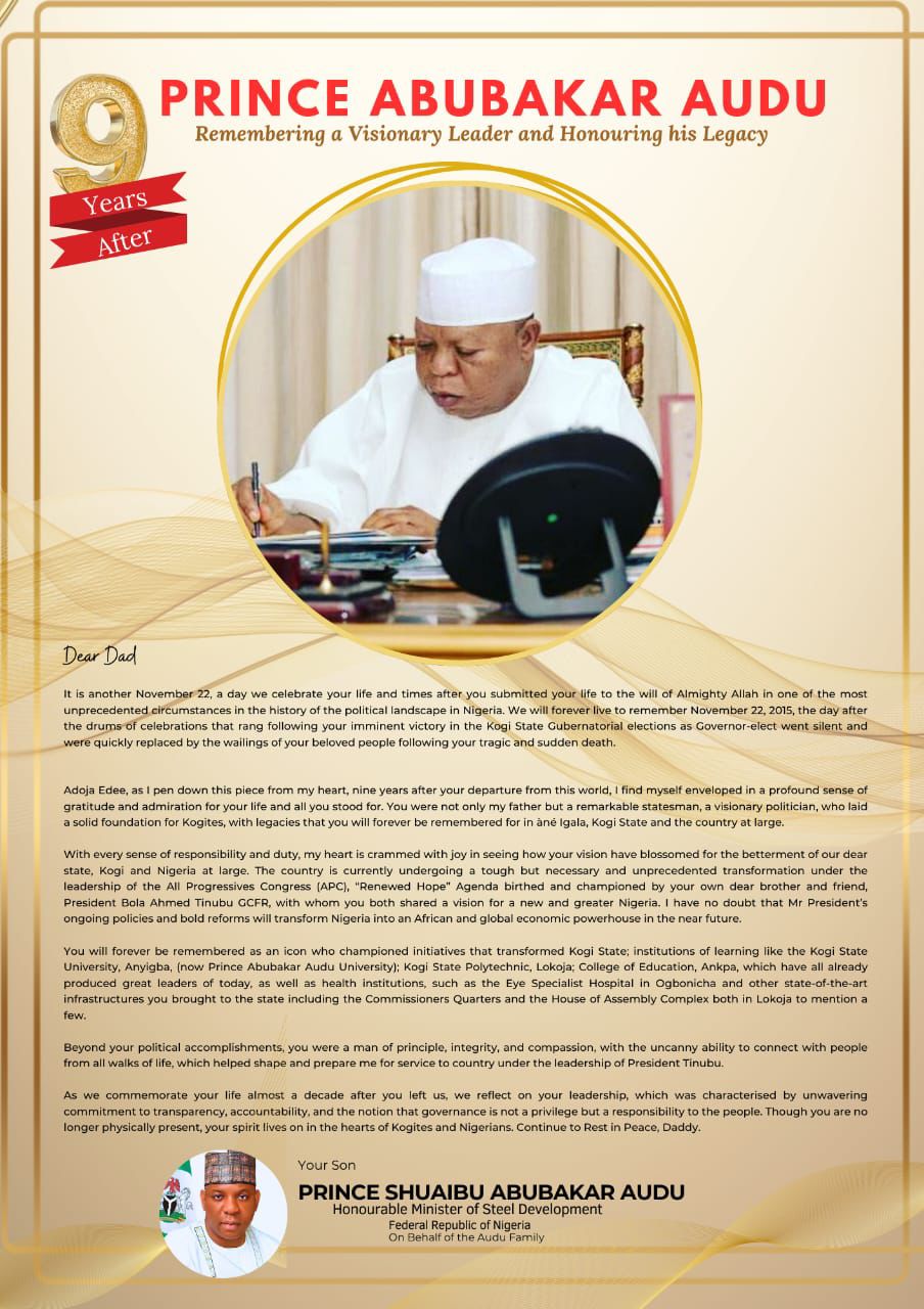 Nine Years After: Remembering a Visionary Leader and Honouring the ...