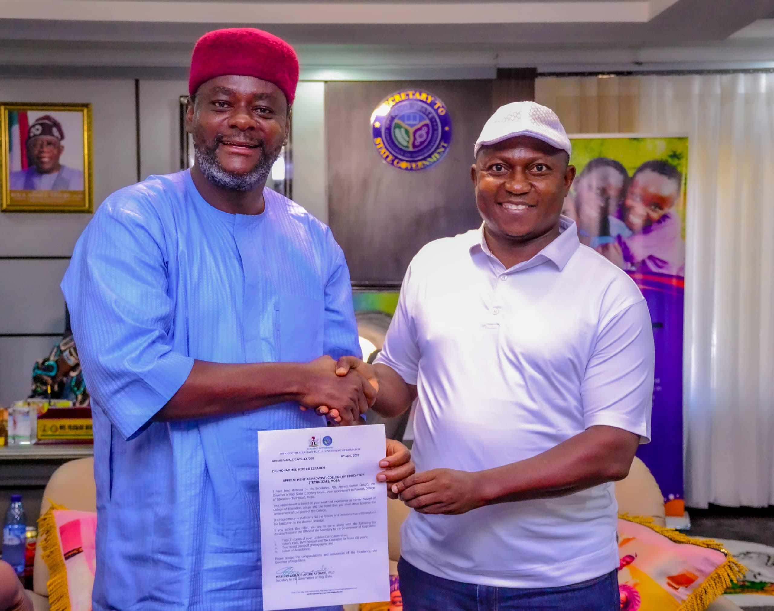 KOGI POLY RECTOR CONGRATULATES DR. MOHAMMED KABIR IBRAHIM ON HIS NEW ...