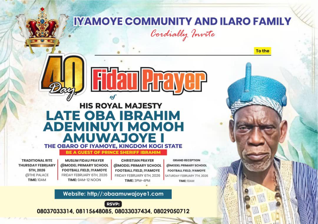 Iyamoye Community Announces Burial of Late Monarch, Oba Ibrahim Ade ...